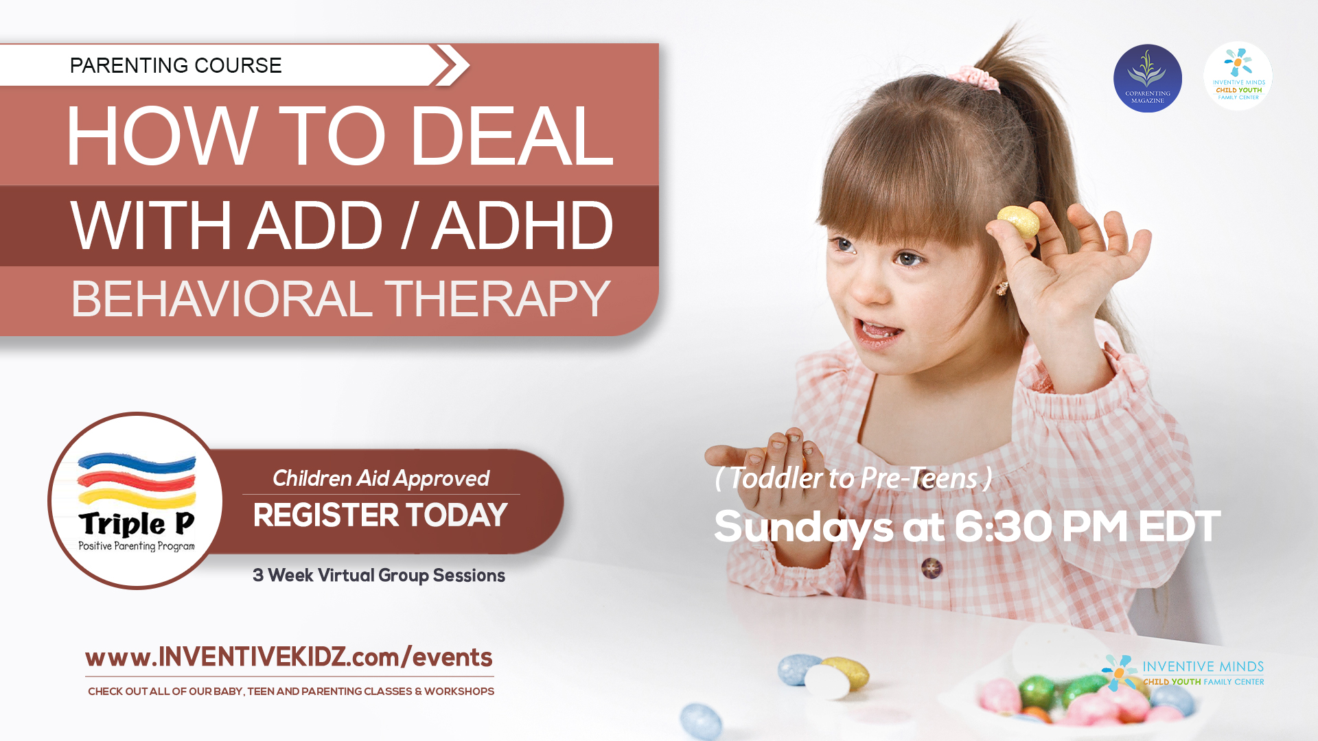 How to Deal with ADD, ADHD - Behavioral Therapy Parenting Course ...