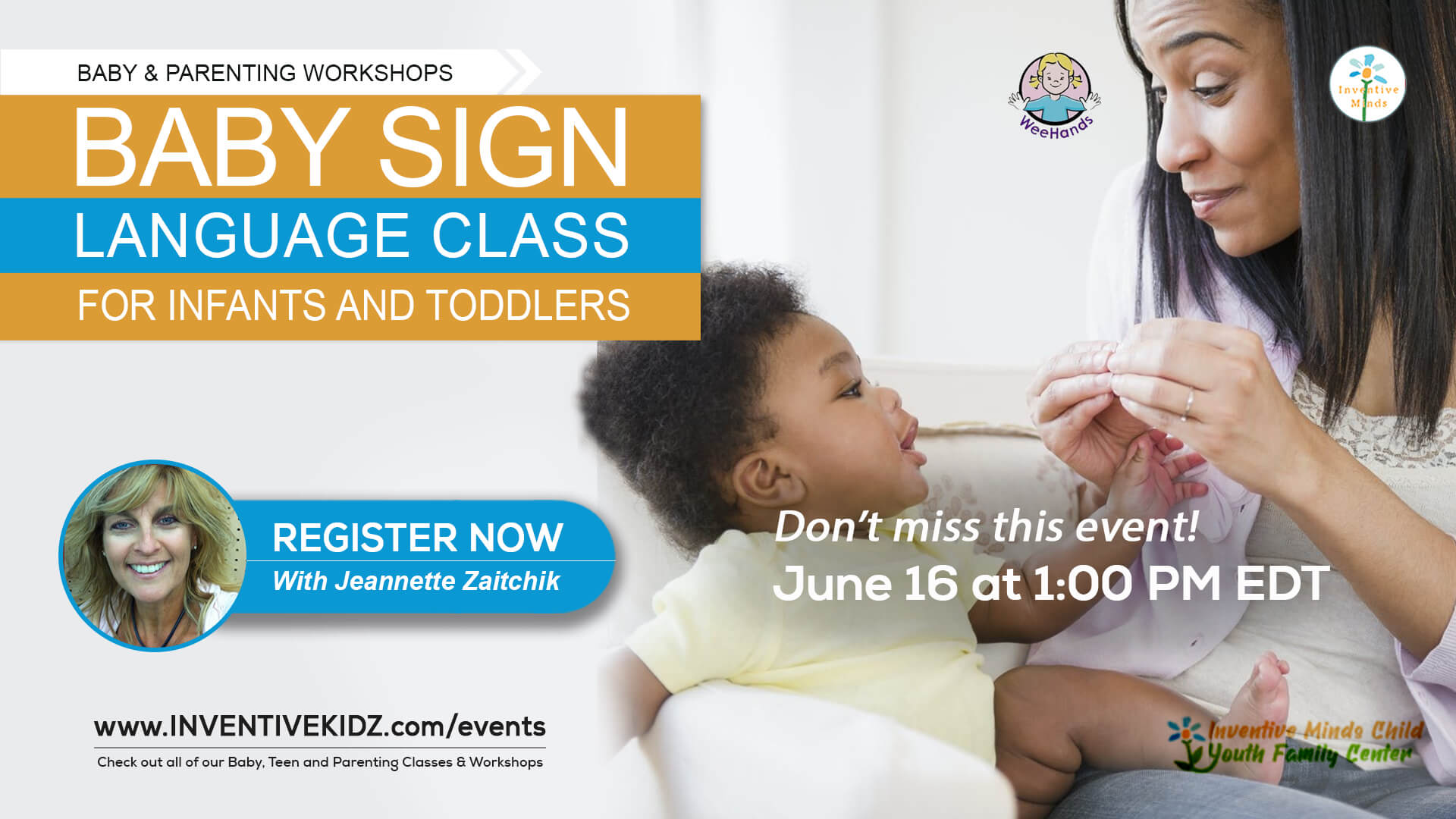 Baby Sign Language Class for Infants & Toddlers (June 16) | Inventive ...
